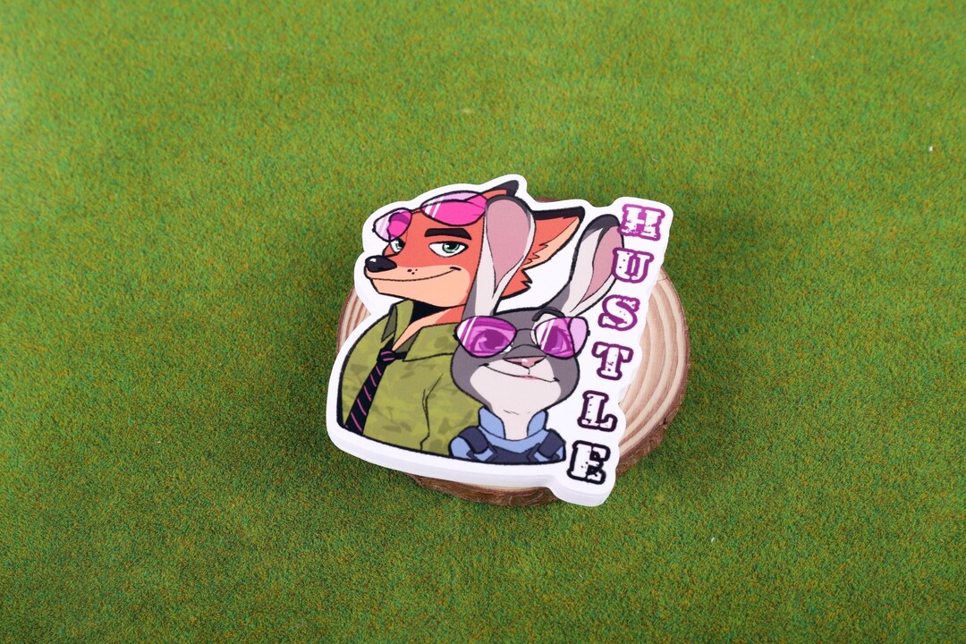 Zootopia "hustle" Vinyl Sticker - 3 Inches - Etsy