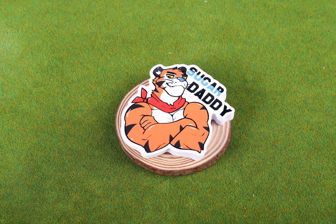 SUGAR DADDY - Tony the Tiger Vinyl Sticker 3 Inches - Etsy