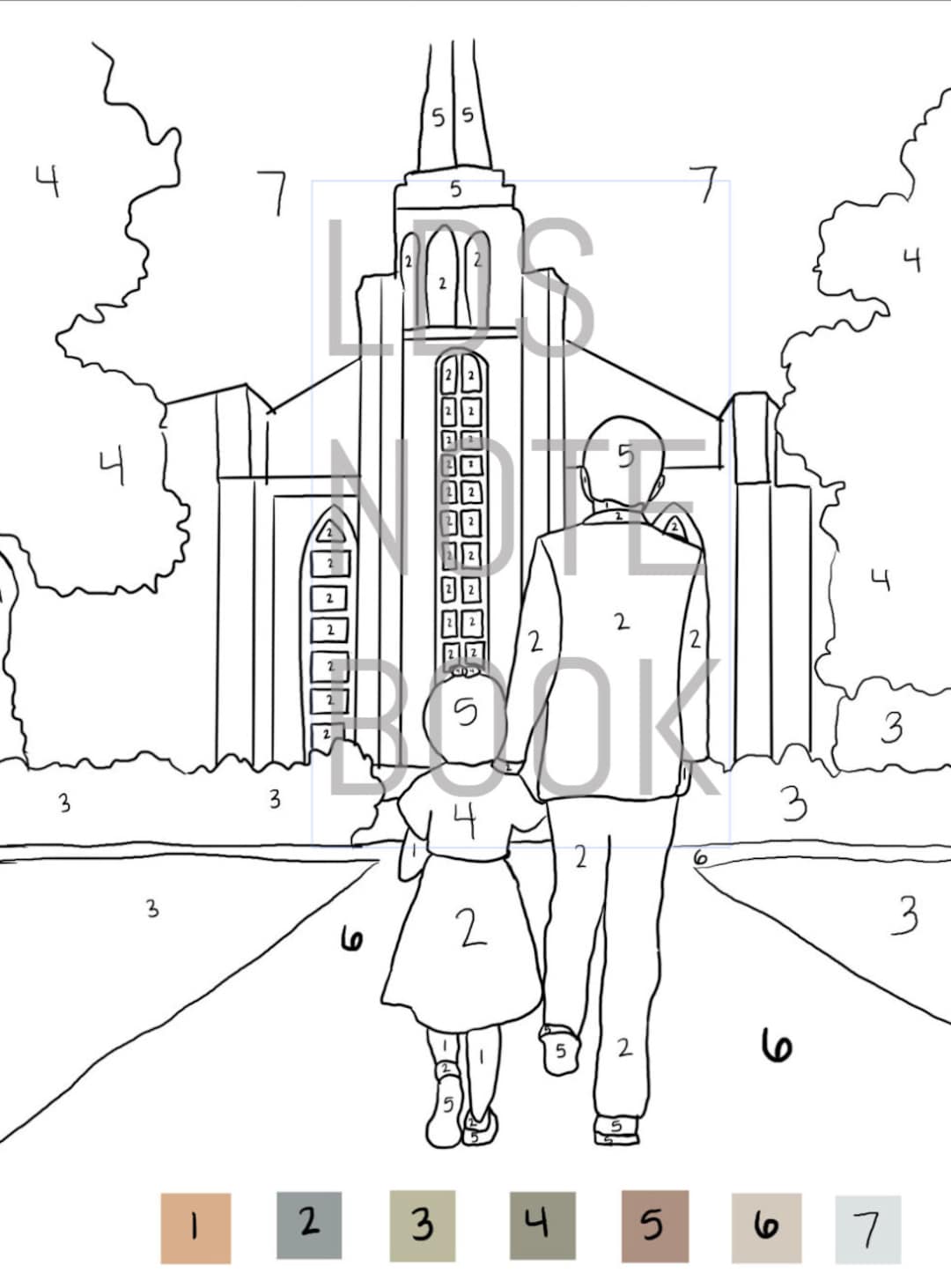 LDS Paint by Numbers - Etsy