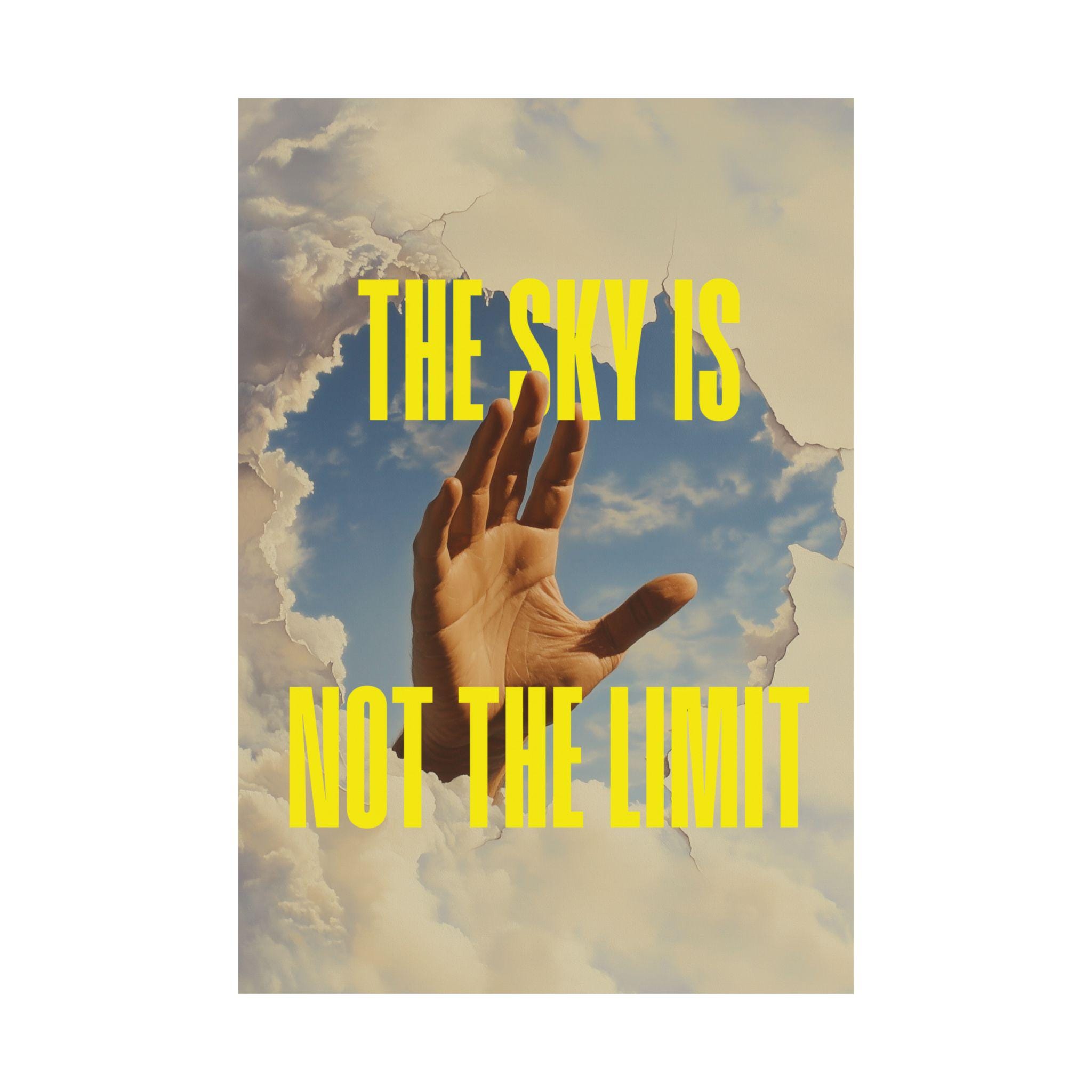 The Sky is Not the Limit Poster A3 - Etsy
