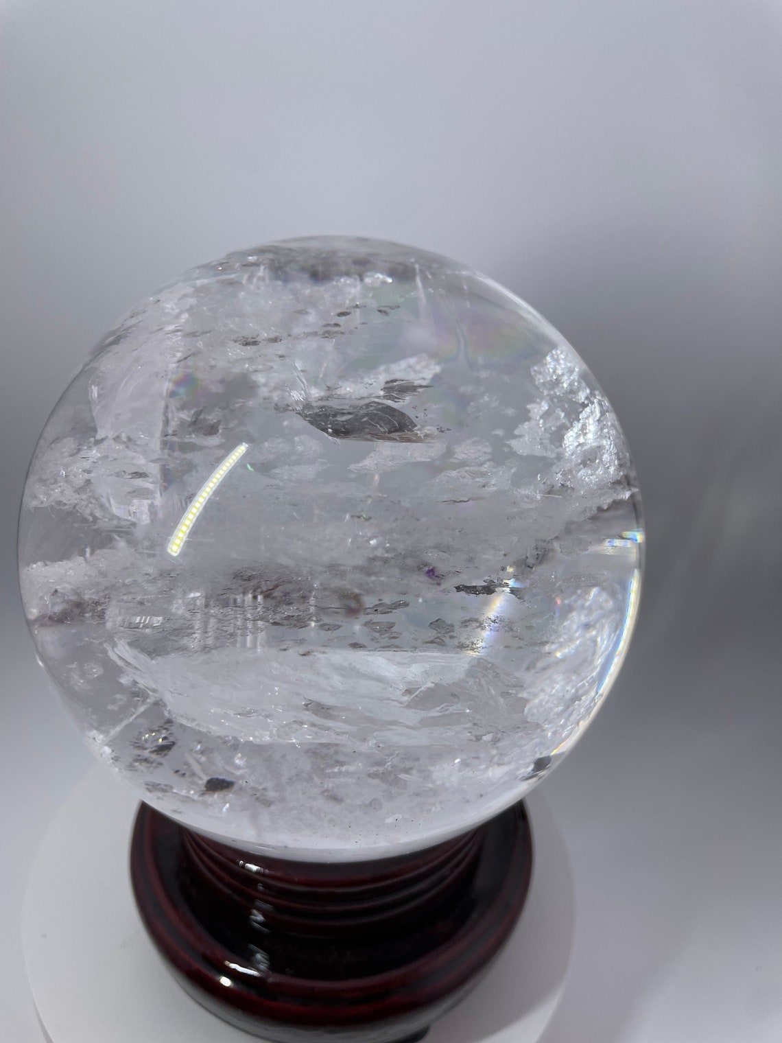 Large Clear Quartz Inclusion Rainbow Transparent Xl Big High Quality ...