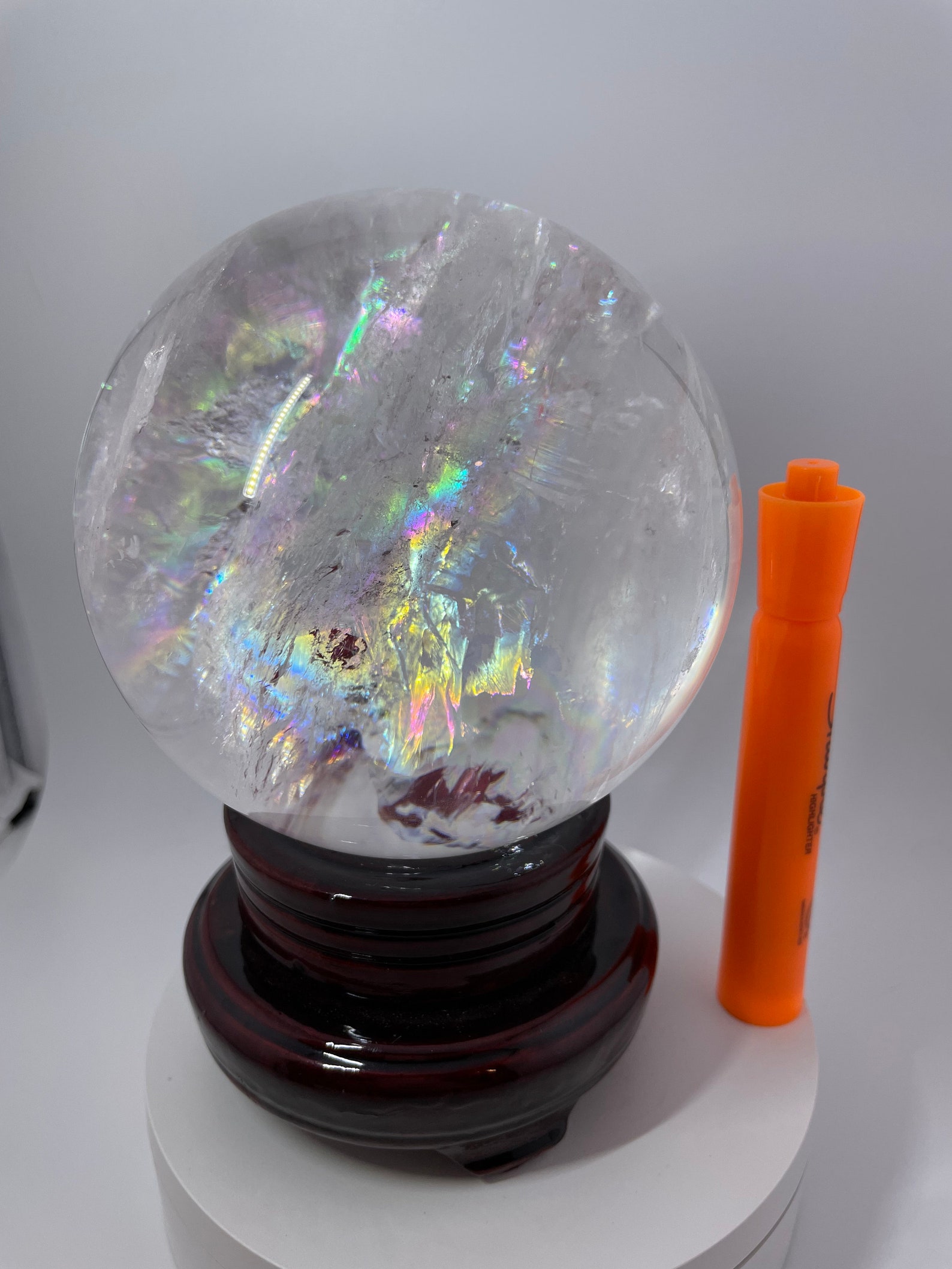 Large Clear Quartz Inclusion Rainbow Transparent Xl Big High Quality ...