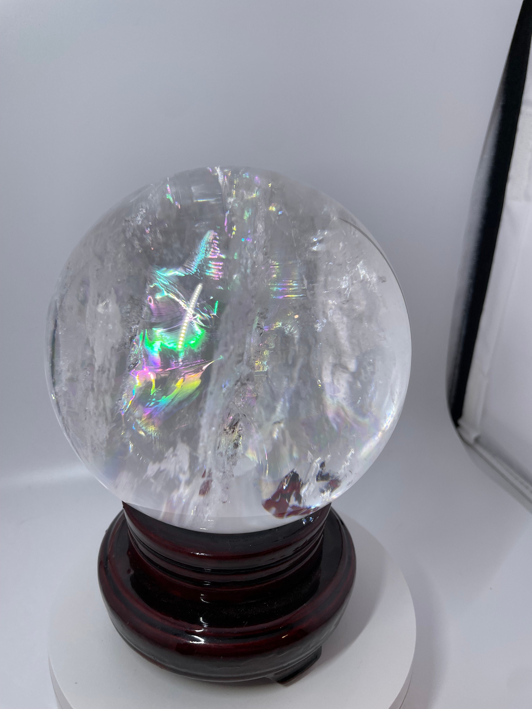 Large Clear Quartz Inclusion Rainbow Transparent Xl Big High Quality ...