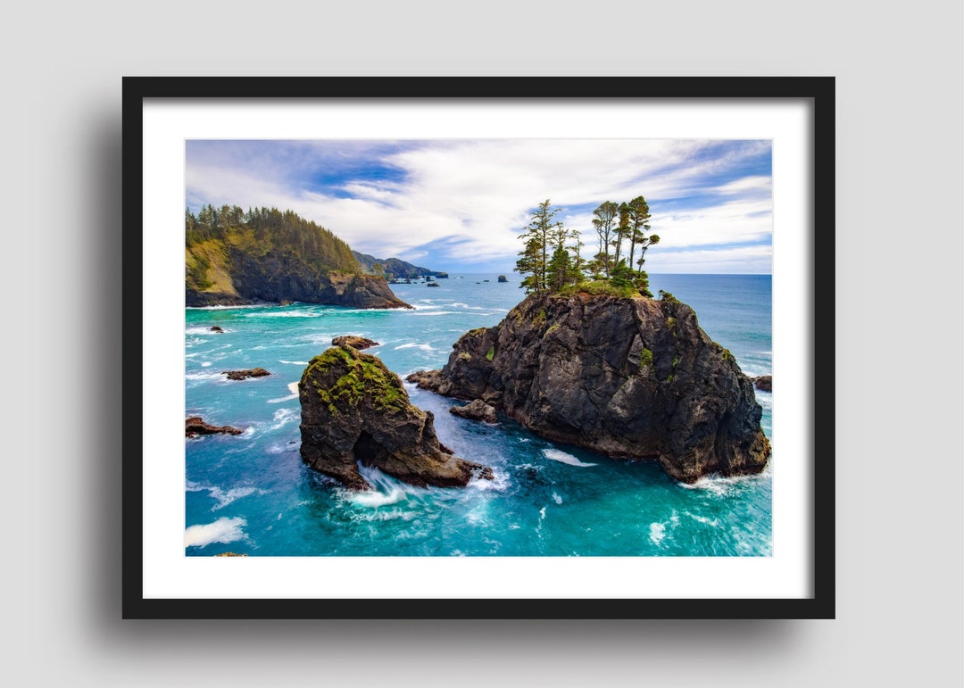Ocean Landscape Print of Oregon Coast, Printable Wall Art, Real Nature ...
