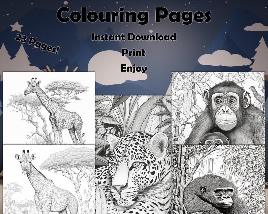 Colouring Pages - Etsy