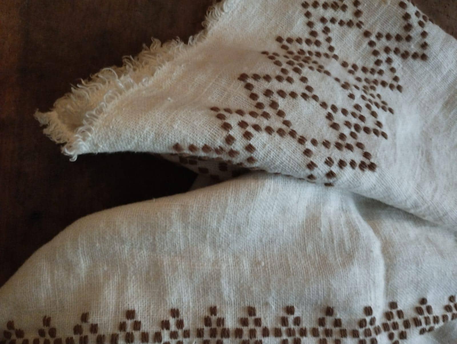 Hand Embroidered HOME DECOR (table or Throw), Made From Extra Heavy ...