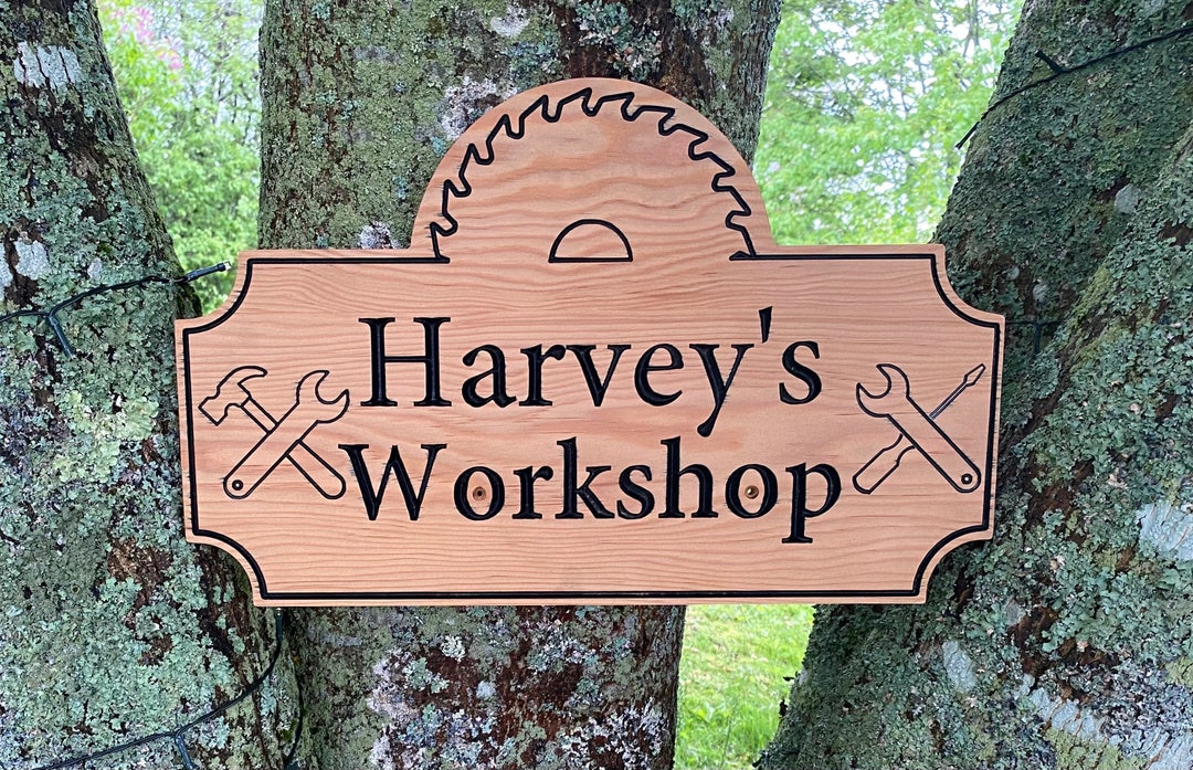 Custom Workshop Sign - Etsy