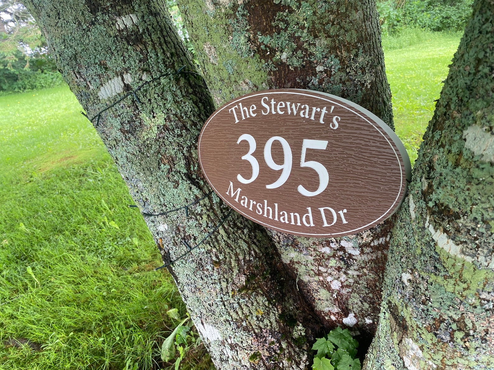 Personalized PVC Oval Address Sign - Etsy