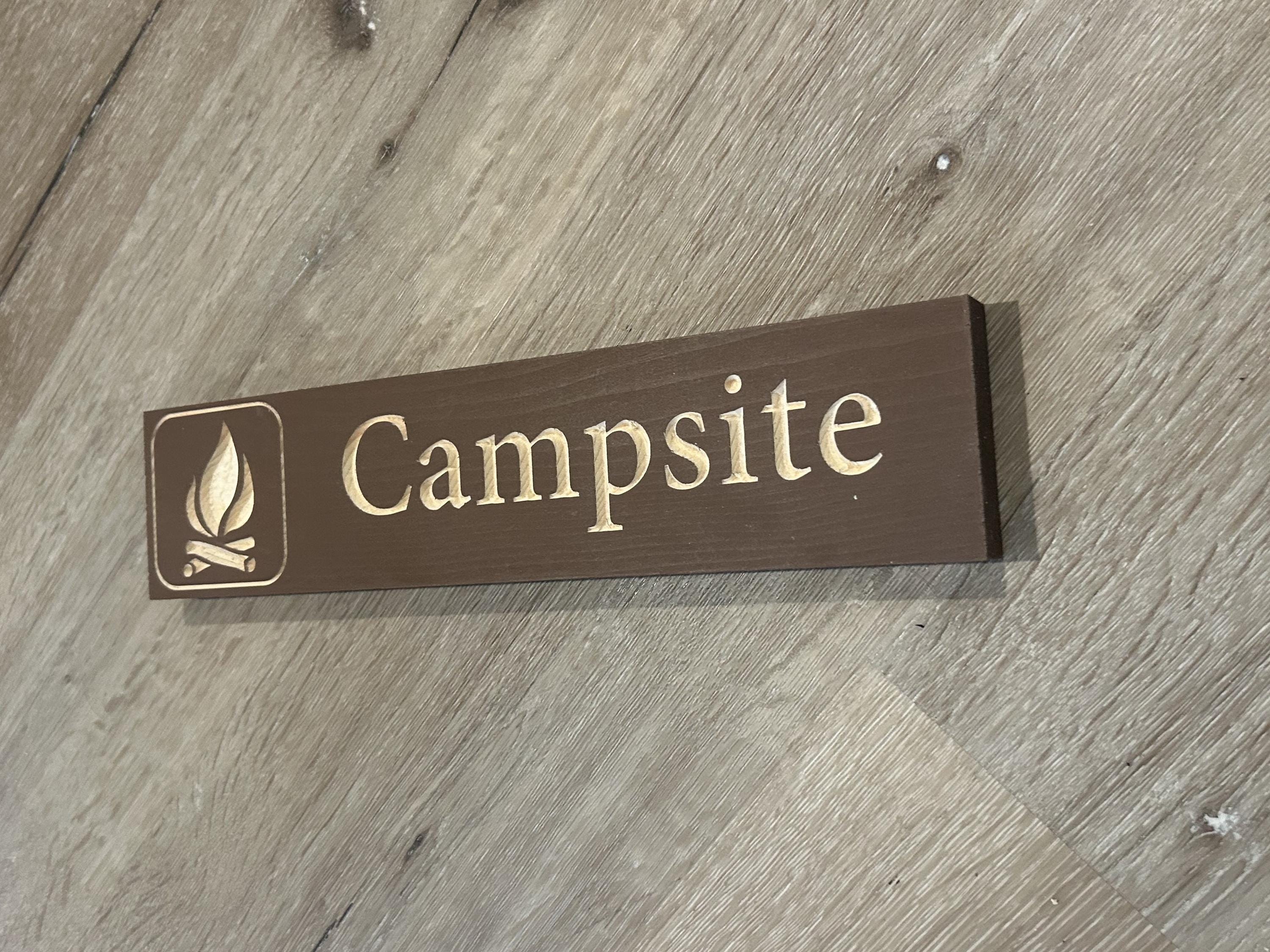 Custom Campfire Trail Sign - Etsy