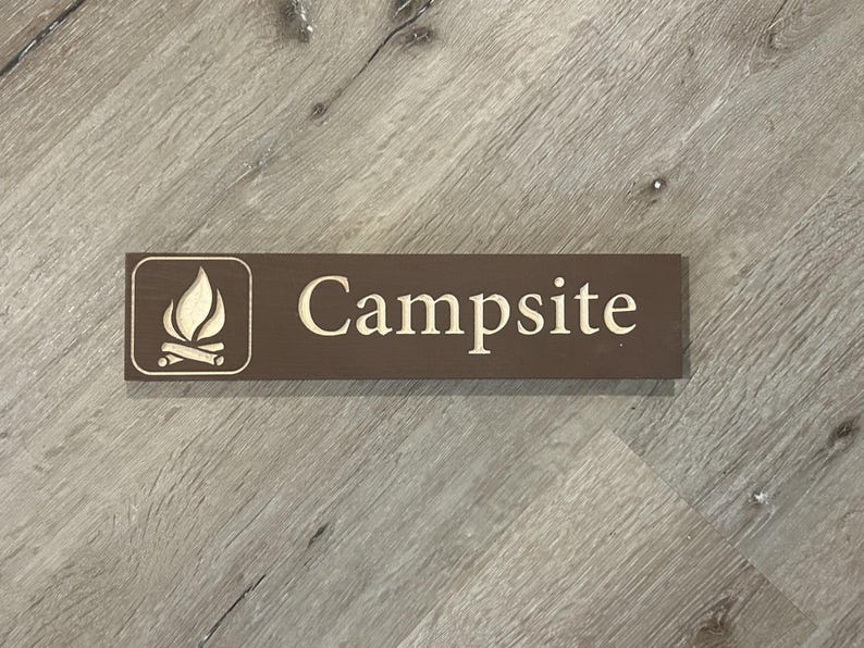 Custom Campfire Trail Sign - Etsy