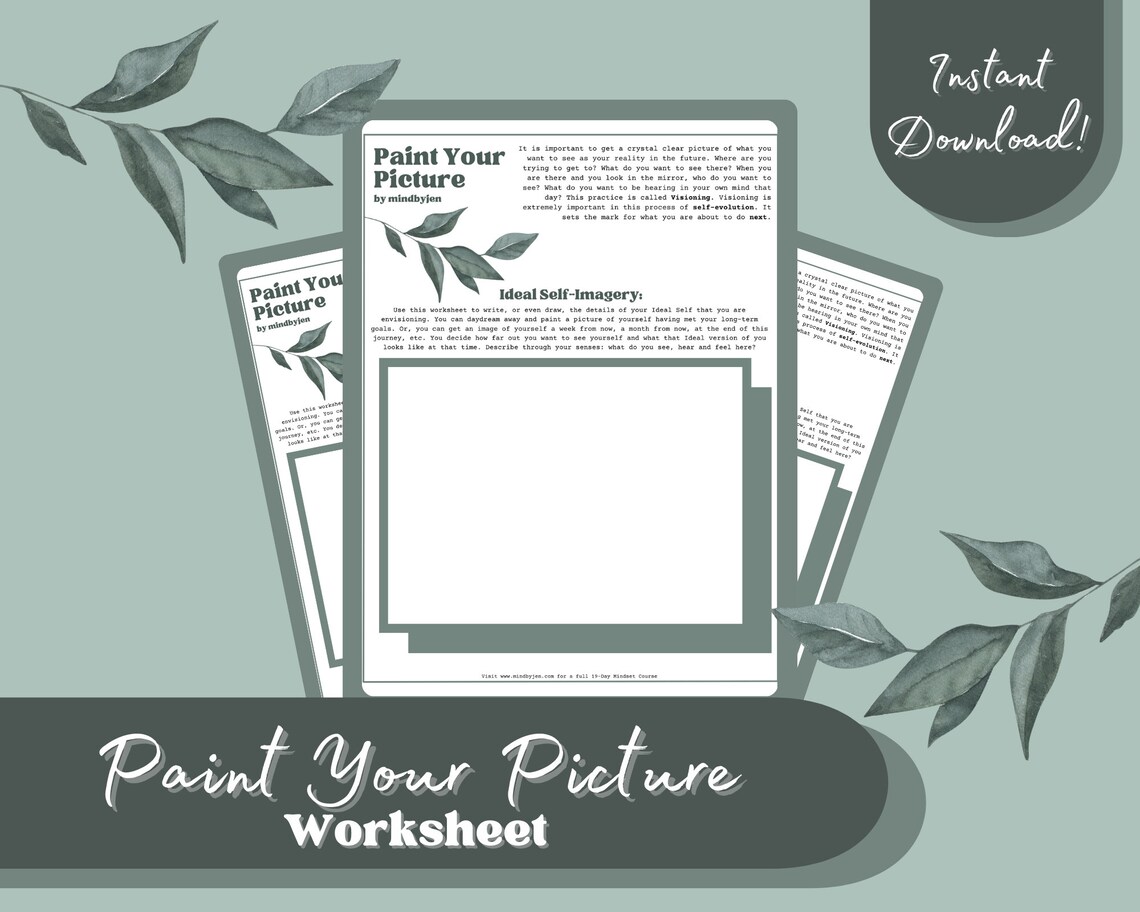 Paint Your Picture Worksheet - Etsy