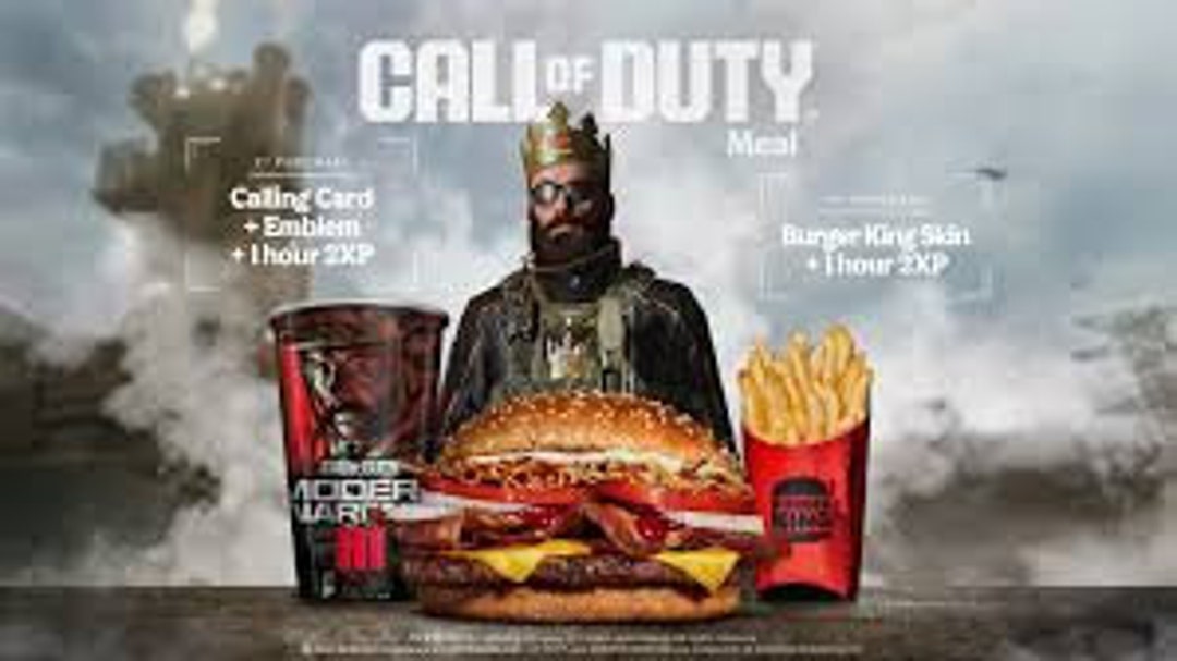 Call of Duty MW3 Burger King Promo Items Operator Skin & 2XP - Etsy