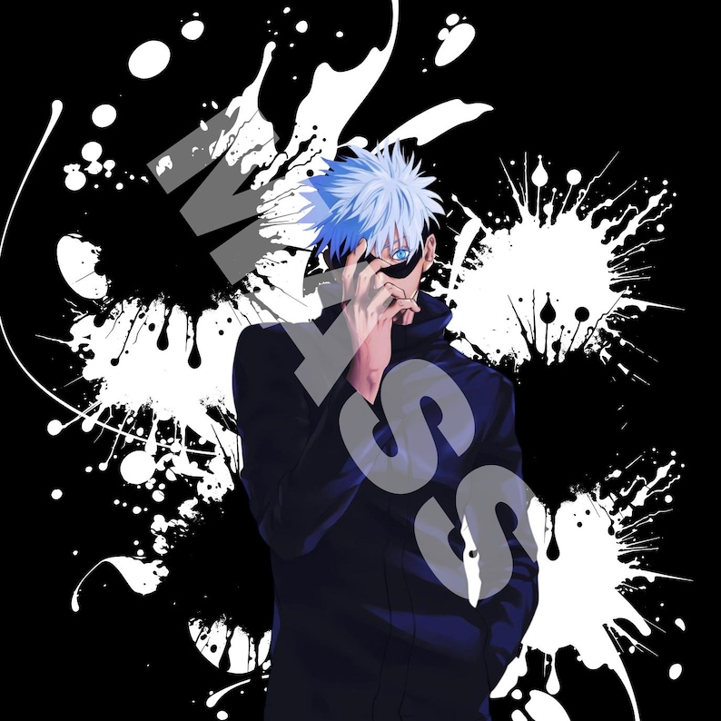 Jujutsu Kaisen, Satoru Gojo PNG Imagen - Etsy UK