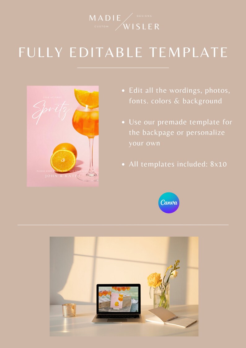 Aperol Spritz Sign Spritz Sign Bar Cart Signature - Etsy