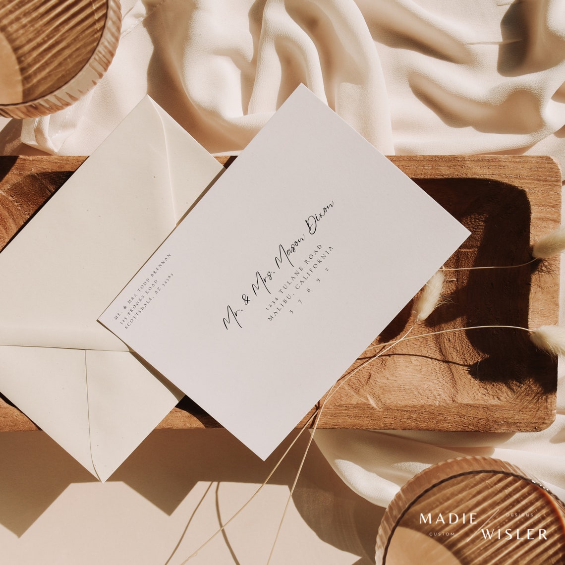 Printable Envelope Template | Custom Wedding Address Template ...