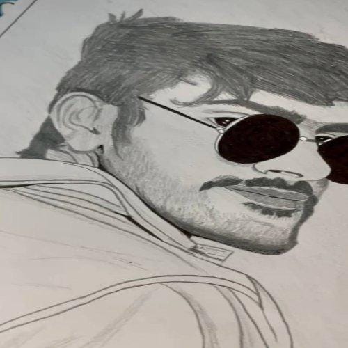 Digital Sketch Art Hand Drawn Pencil Portrait Drawing From Photo ...