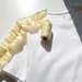 Yellow Ruffled Sleeve T-shirt. Cotton Voile Ruffle on White Cotton Tee ...
