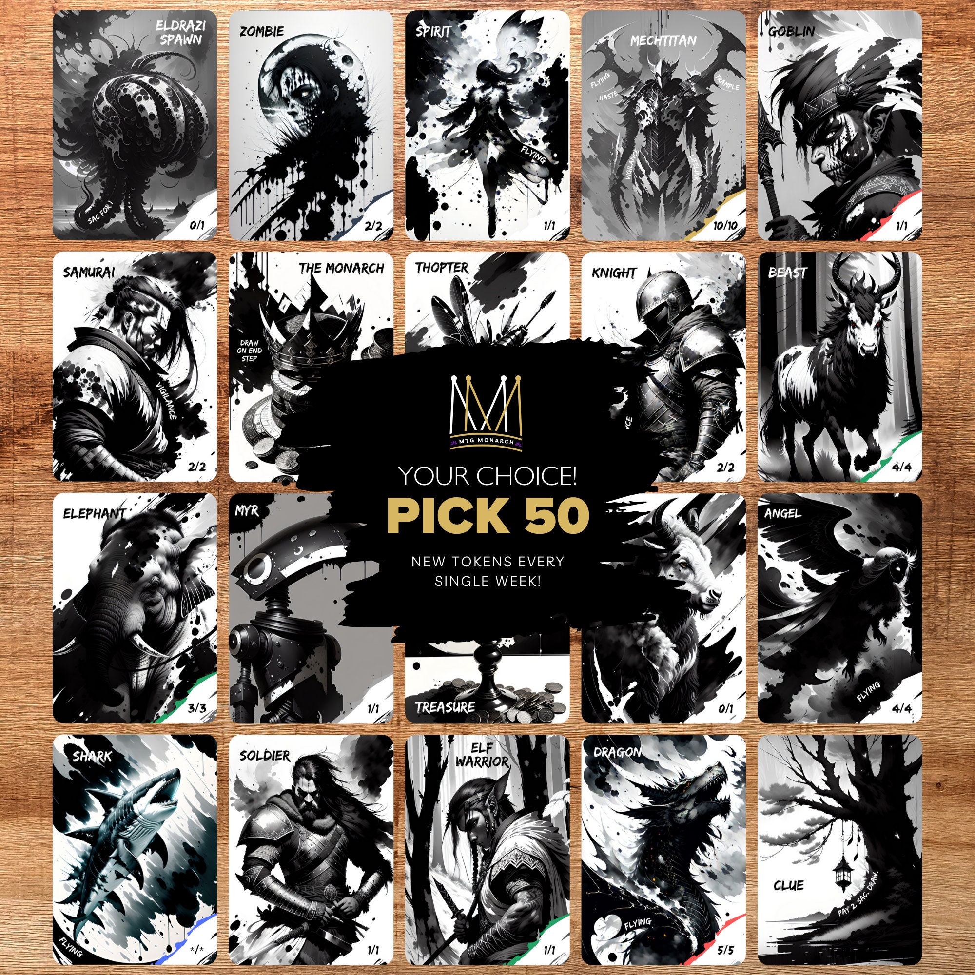 PICK ANY 50 Tokens for Magic the Gathering MTG Tokens - Etsy