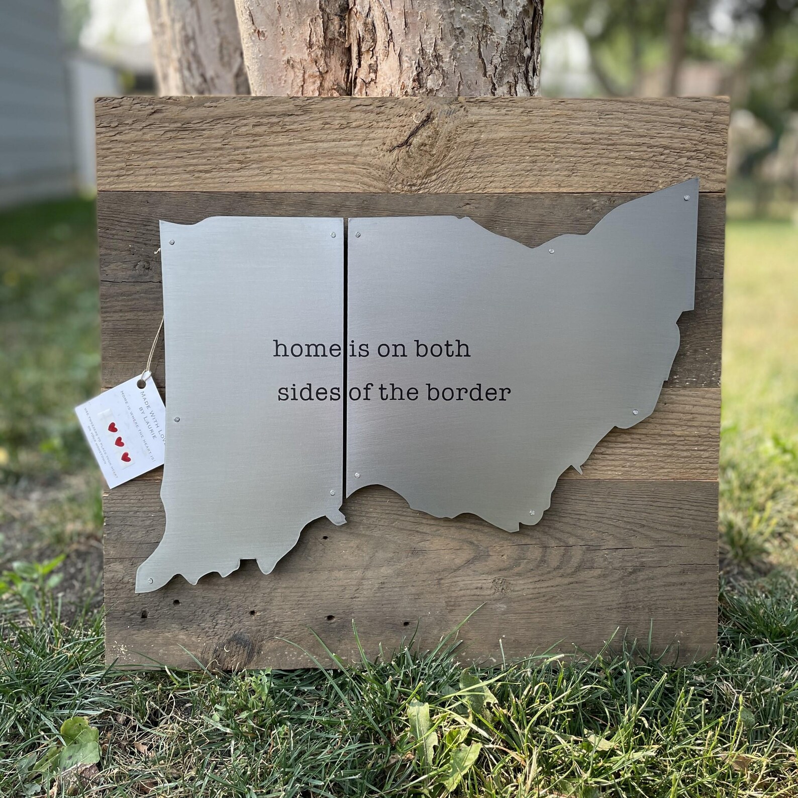 Indiana Ohio Both Sides of the Border - Etsy
