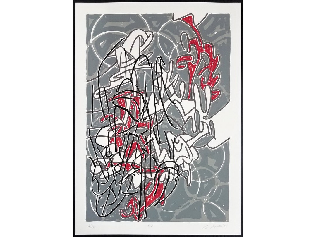 Bruce Porter Bayard Series #8 Signed Serigraph of 100 Abstract 1999 ...