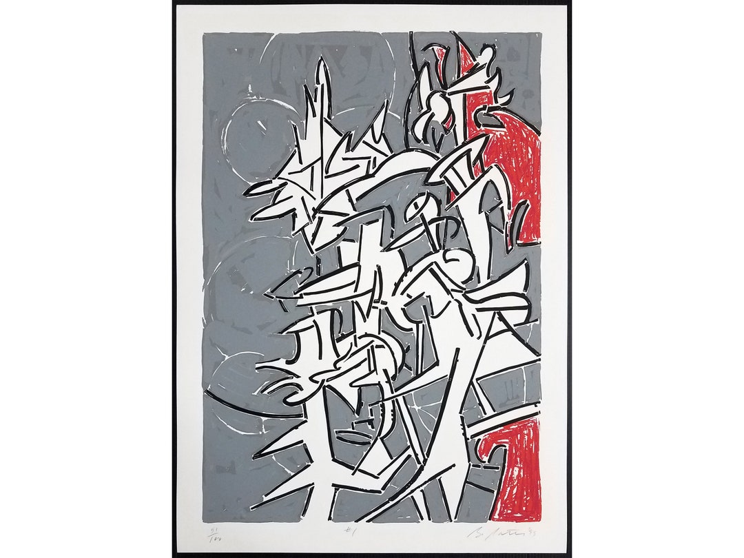 Bruce Porter Bayard Series #1 Signed Serigraph of 100 Abstract 1999 ...