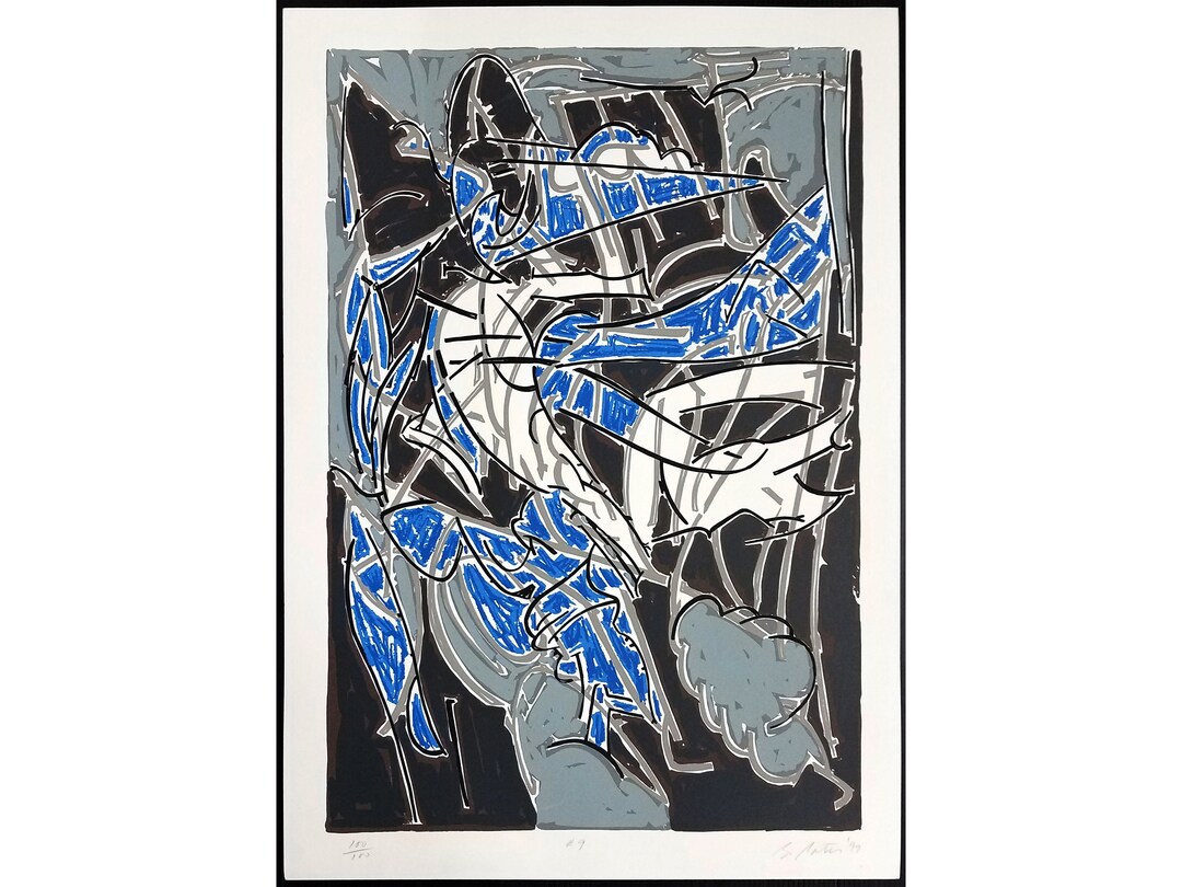 Bruce Porter Bayard Series #9 Signed Serigraph of 100 Abstract 1999 ...
