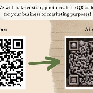 Custom QR Code Art - Photorealistic - Etsy