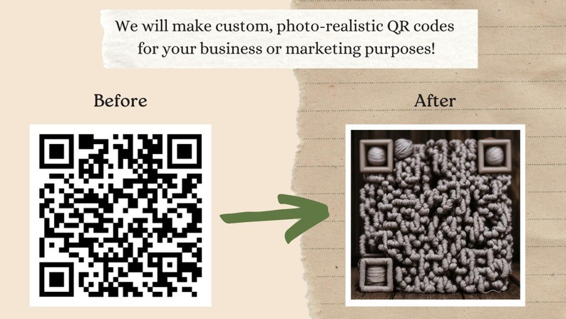 Custom QR Code Art - Photorealistic - Etsy