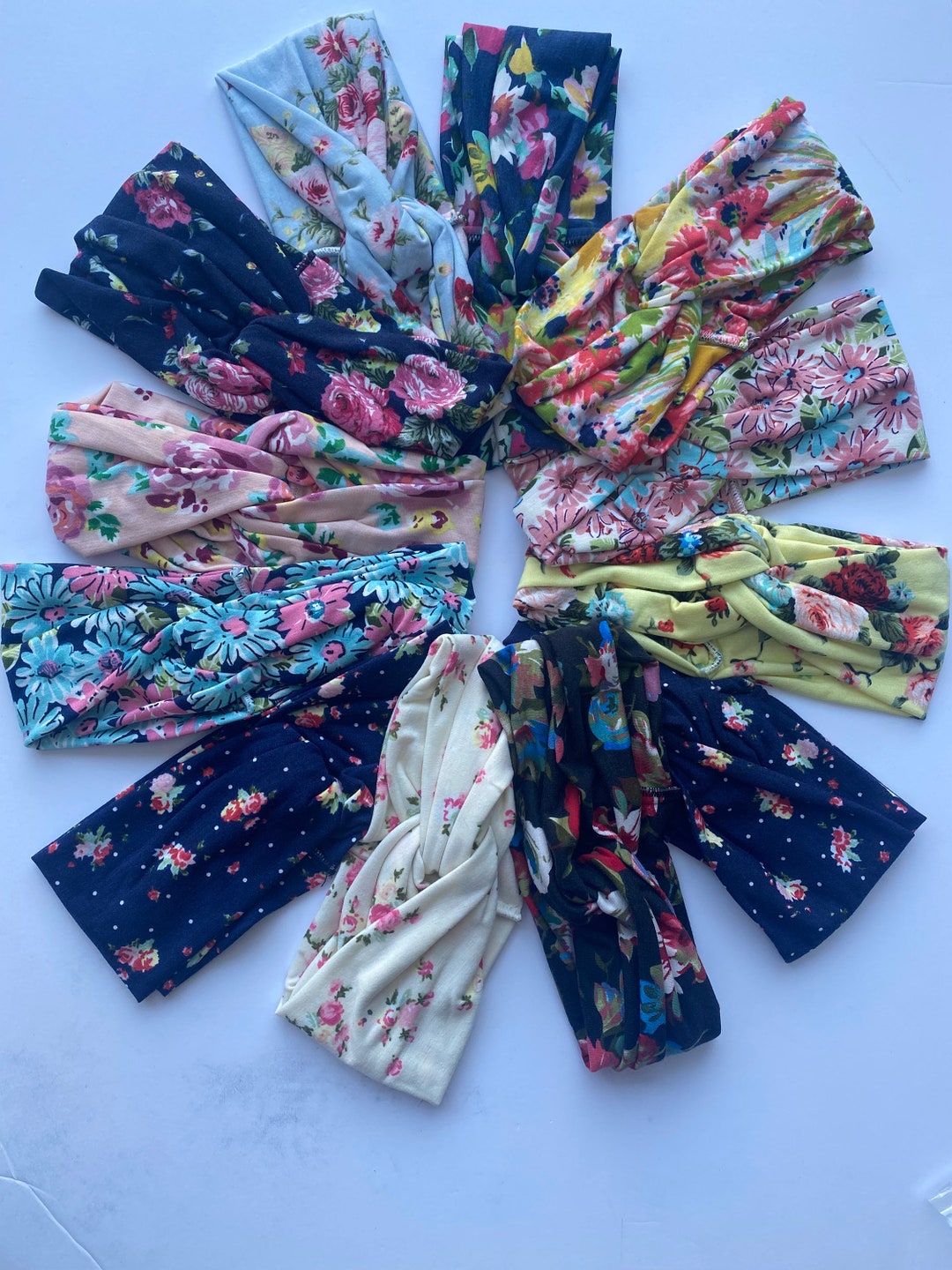 Floral Print Headband Packs 3 Different Styles - Etsy