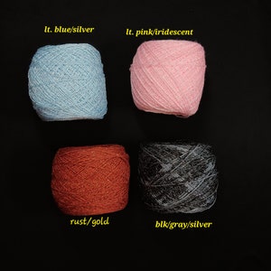Crystal Metallic Yarn, Knitting/crochet, 100grs per Spool - Etsy