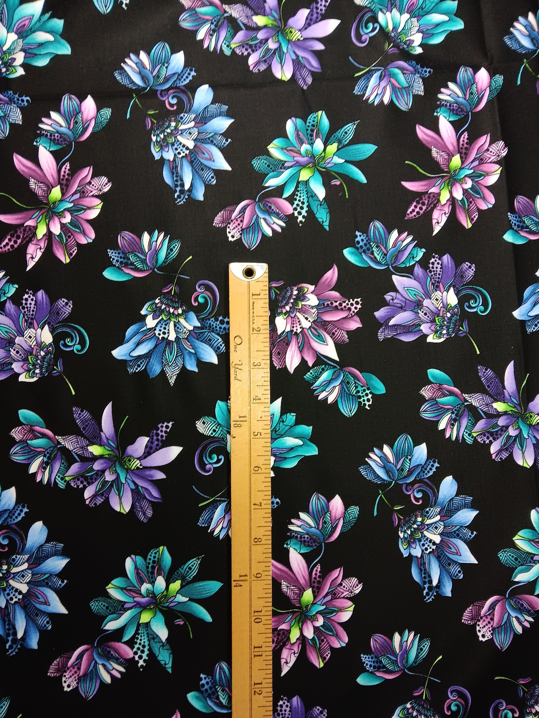 Benartex Xanadu Mystic Floral Print, 100% Cotton - Etsy