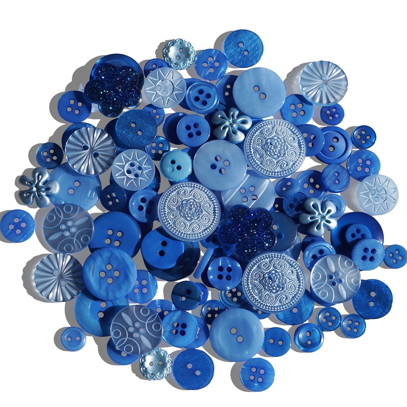 Treasure Box Multi Sizes Color Buttons, 100 Pcs Box - Etsy