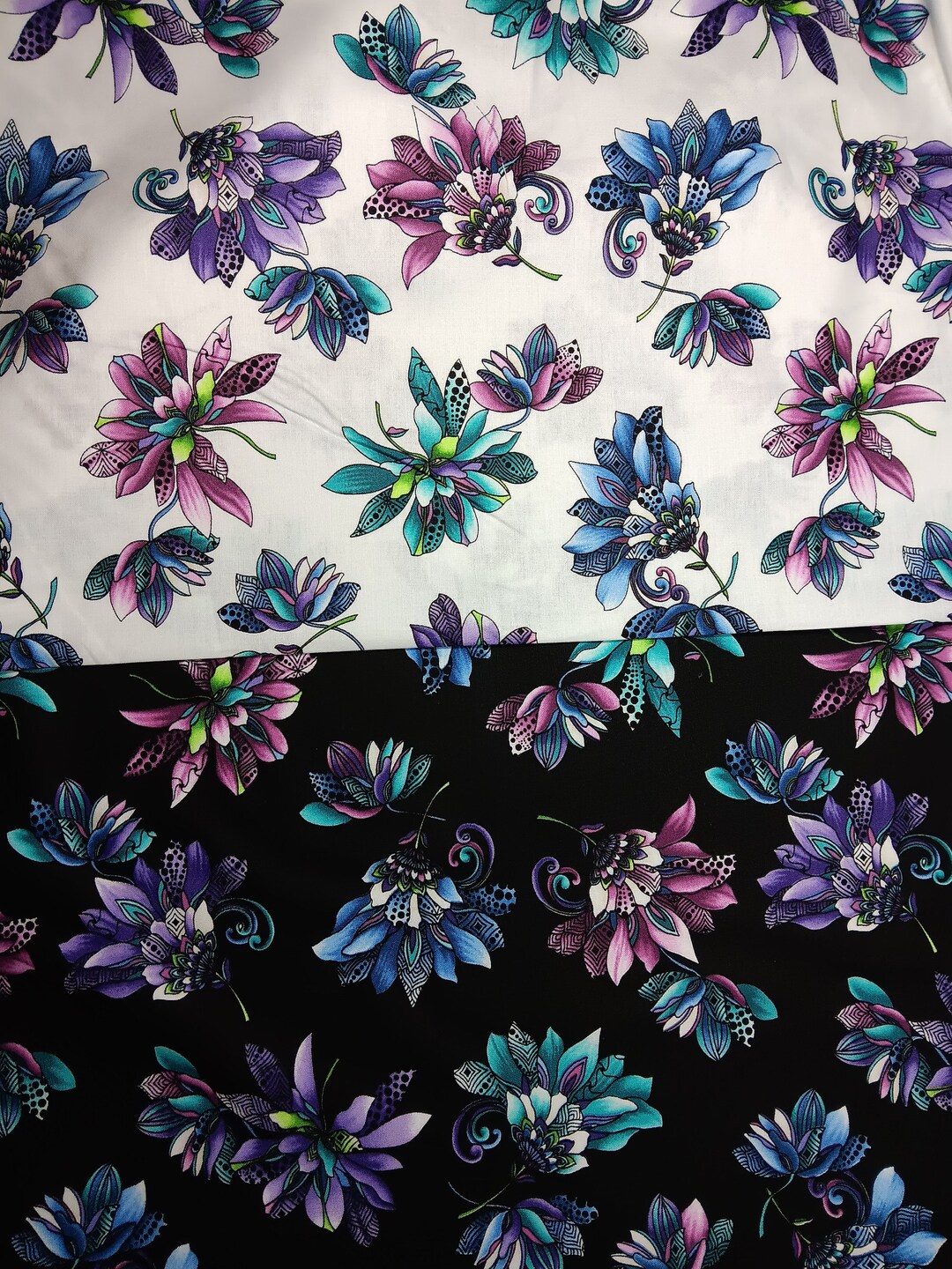 Benartex Xanadu Mystic Floral Print, 100% Cotton - Etsy