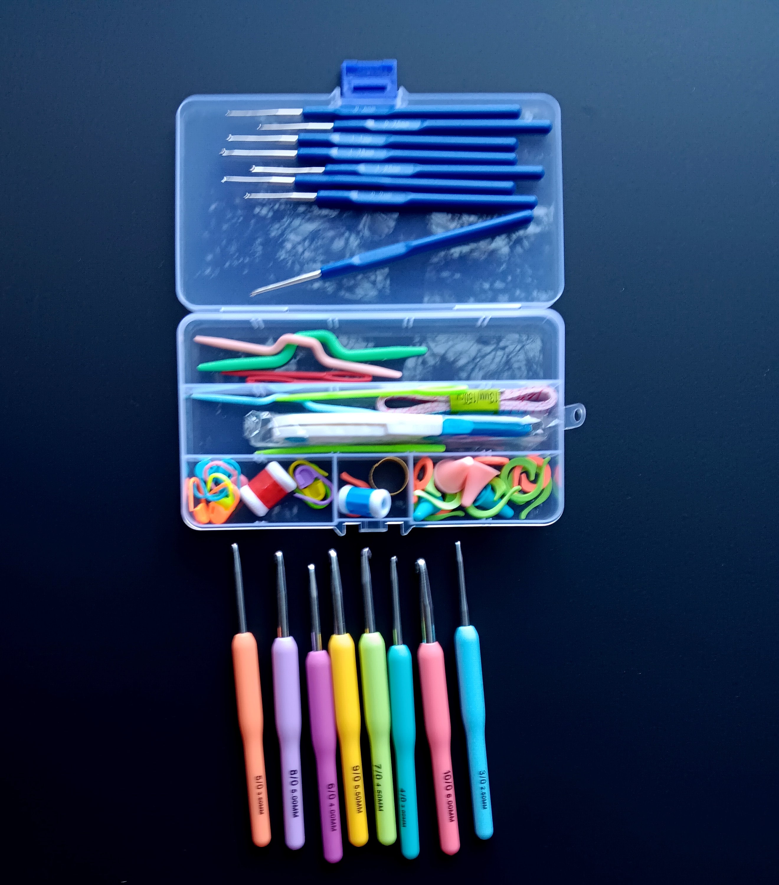 45pcs. Crochet Tools Set Box - Etsy