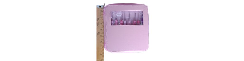 Lt. Pink 9pcs. Stainless Crochet Hook Set With Case - Etsy