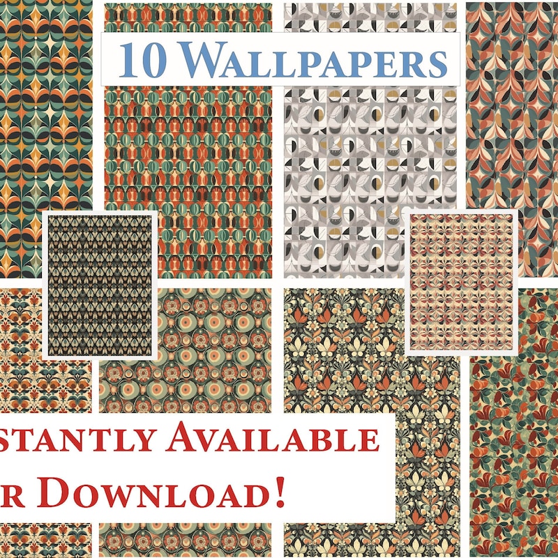Mcm Wallpaper - Etsy