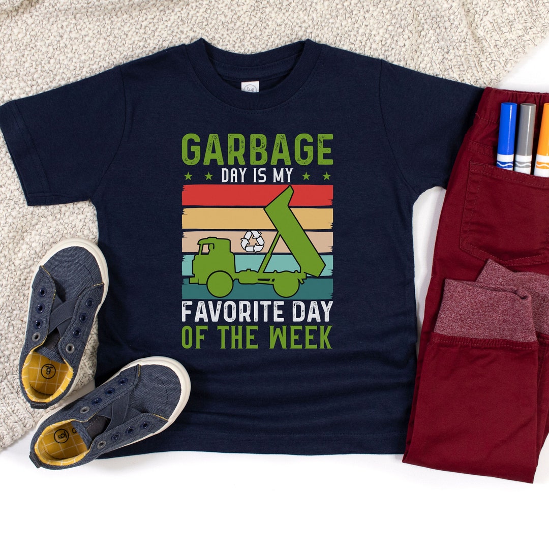 Toddle Garbage Truck T-shirt: Garbage Day is My Favorite Day, Kids ...