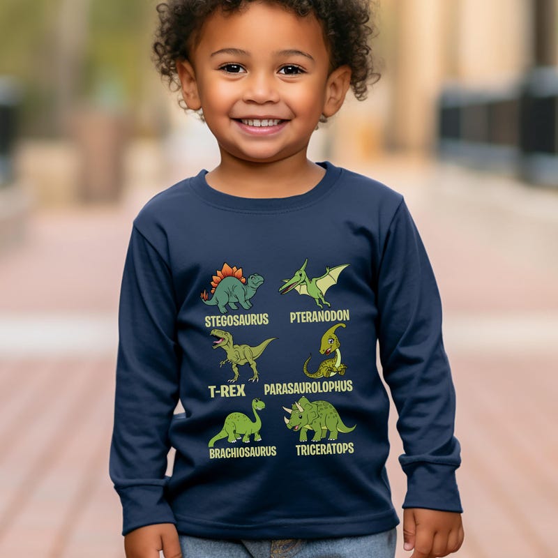 Kids Stegosaurus Tee - Etsy
