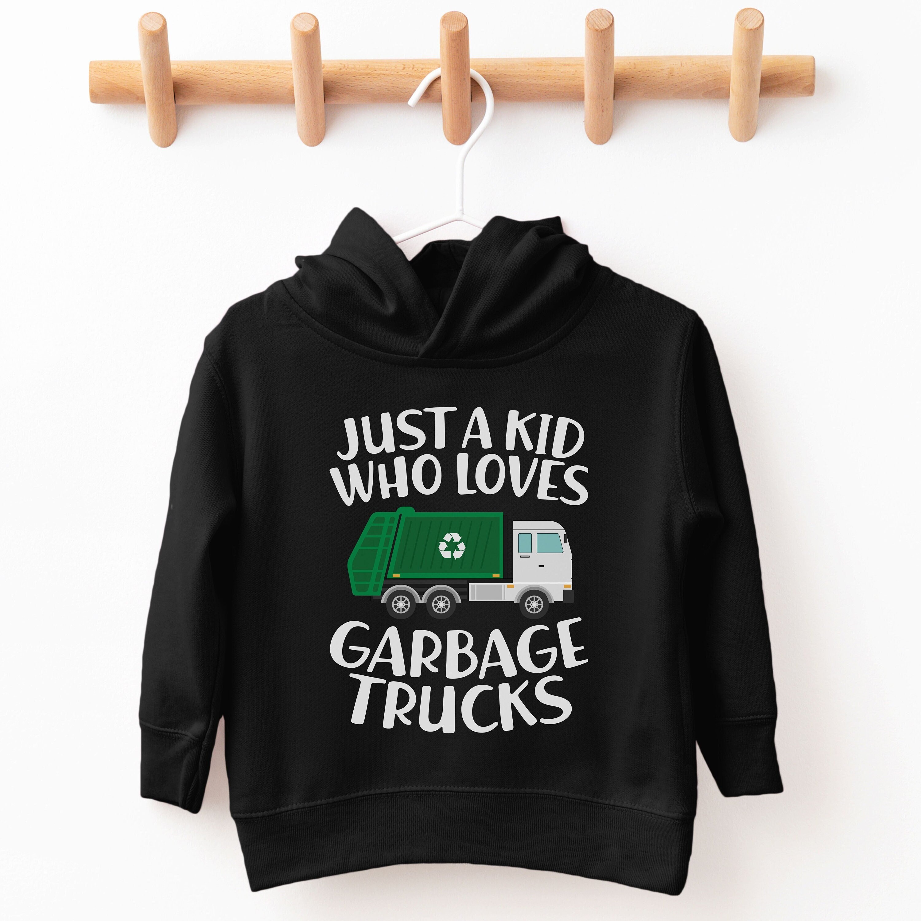 Toddler Garbage Truck Hoodie and Long Sleeve Shirt, Toddler Garbage ...