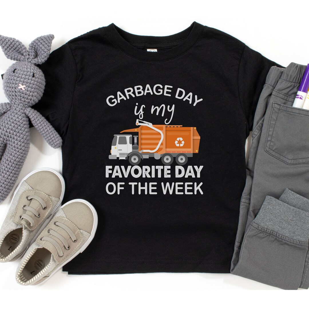 Toddle Garbage Truck T-shirt: Garbage Day is My Favorite Day, Kids ...