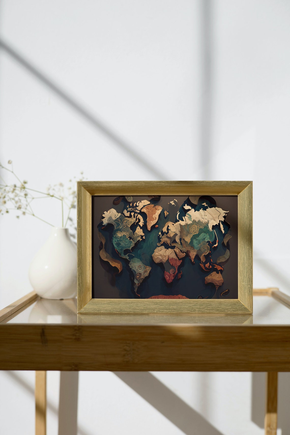 World Map Artistic Design - Etsy