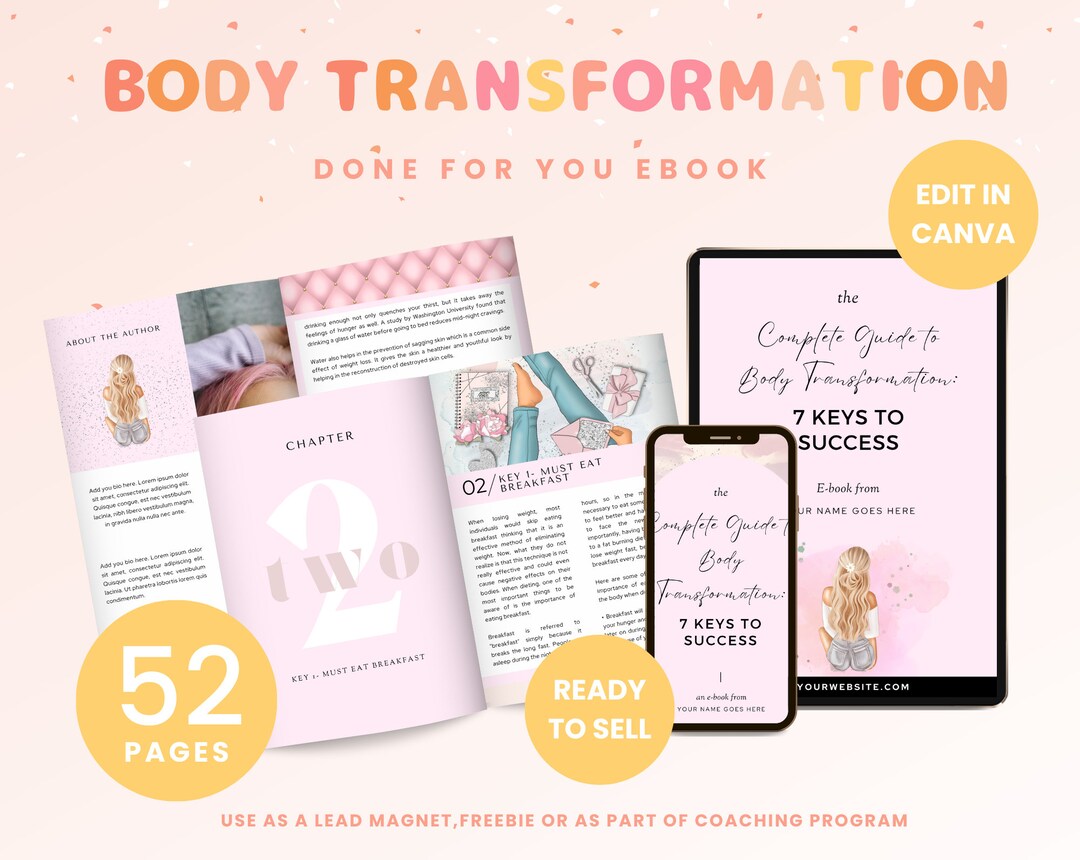 7 Key Success Body Transformation Done for You Workbook - Etsy