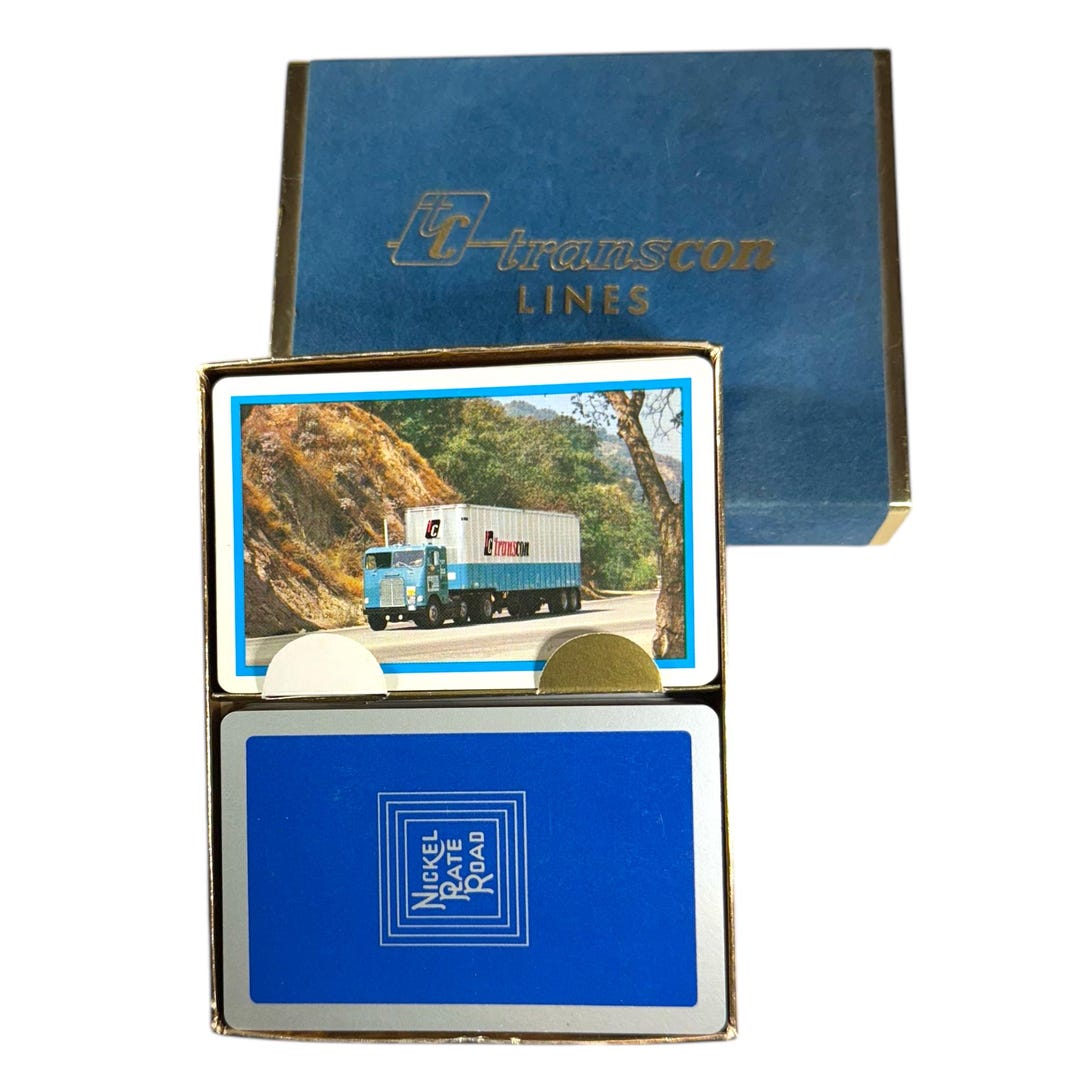 Vintage Transcon Lines Double Nickel Rate Road Playing Cards - Etsy