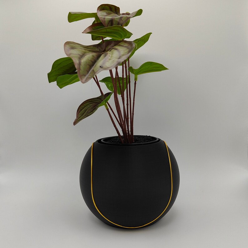 Padel Tennis Ball Style Planter Pot Indoor Decoration Padel Store Matte ...