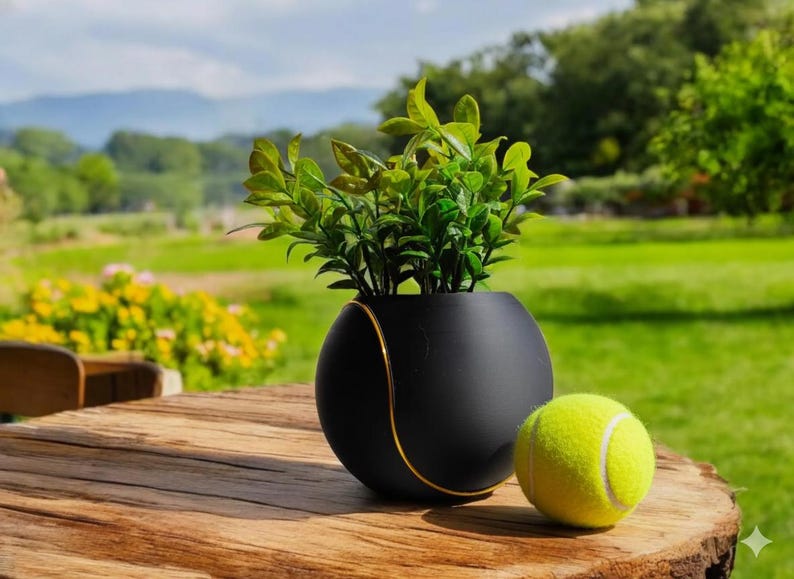 Padel Tennis Ball Planter | Sports Home Decor | Unique Sports Gift ...