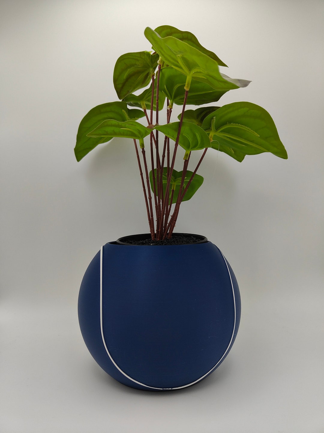Planter Padel Tennis Ball Style Indoor Decoration Blue White - Etsy