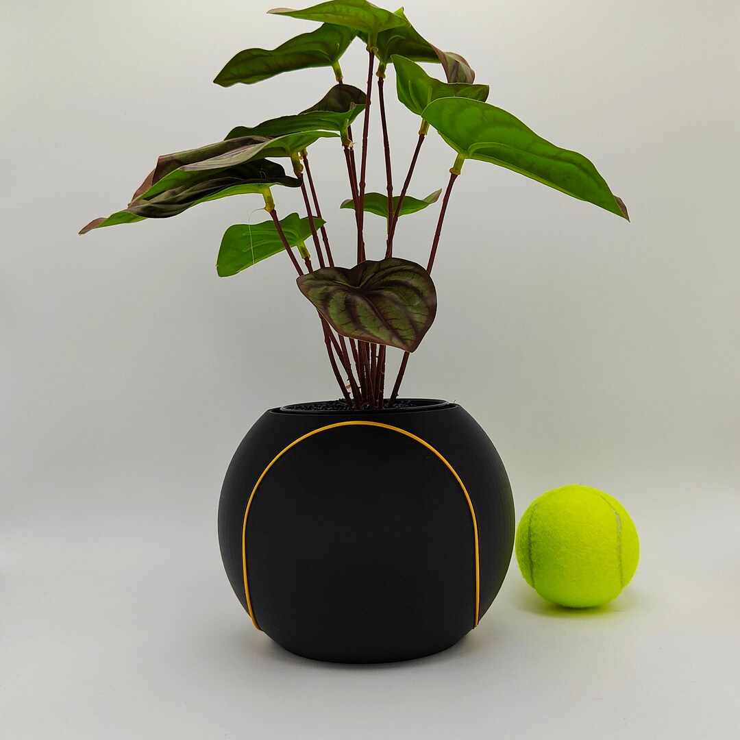 Padel Tennis Ball Style Planter Pot Indoor Decoration Padel Store Matte ...