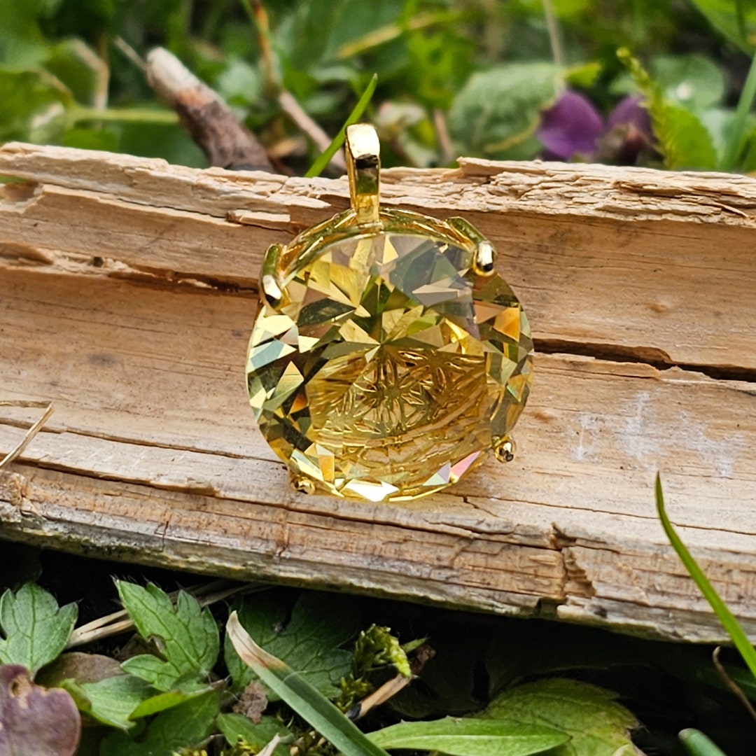 Celestial Gold Andara Pendant, Archangel Metatron, Divine Light, Crown ...