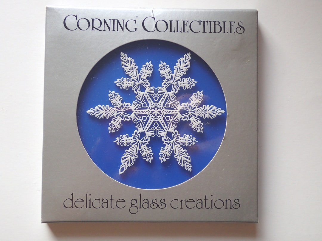 Corning Collectibles Delicate Glass Creations Snowflake Christmas ...