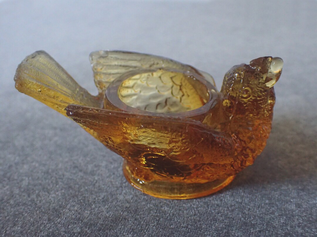 Antique Mckee Glass Bird With Berry Salt Cellars, Set of 2. - Etsy